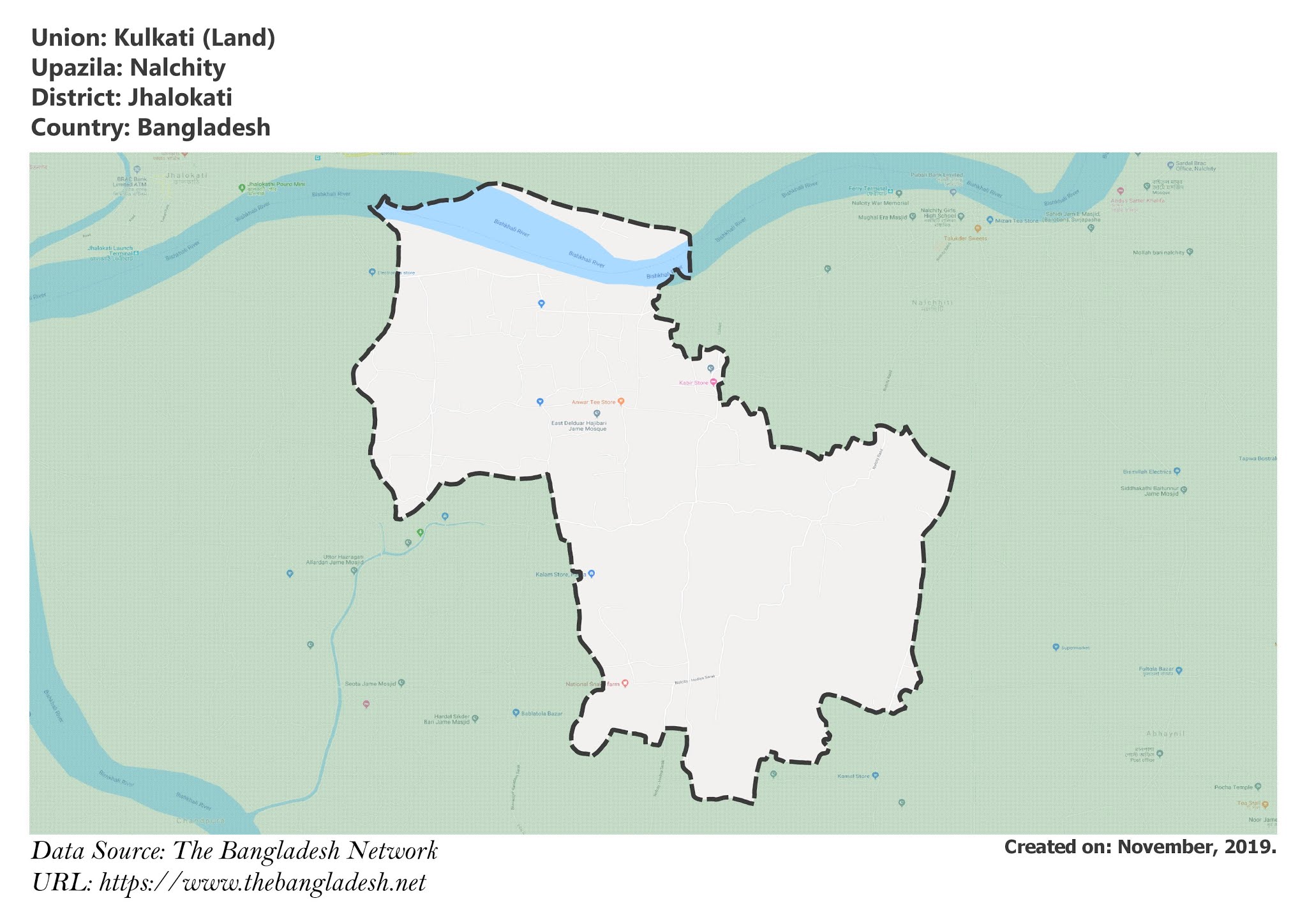 Kulkati Union, Jhalokathi