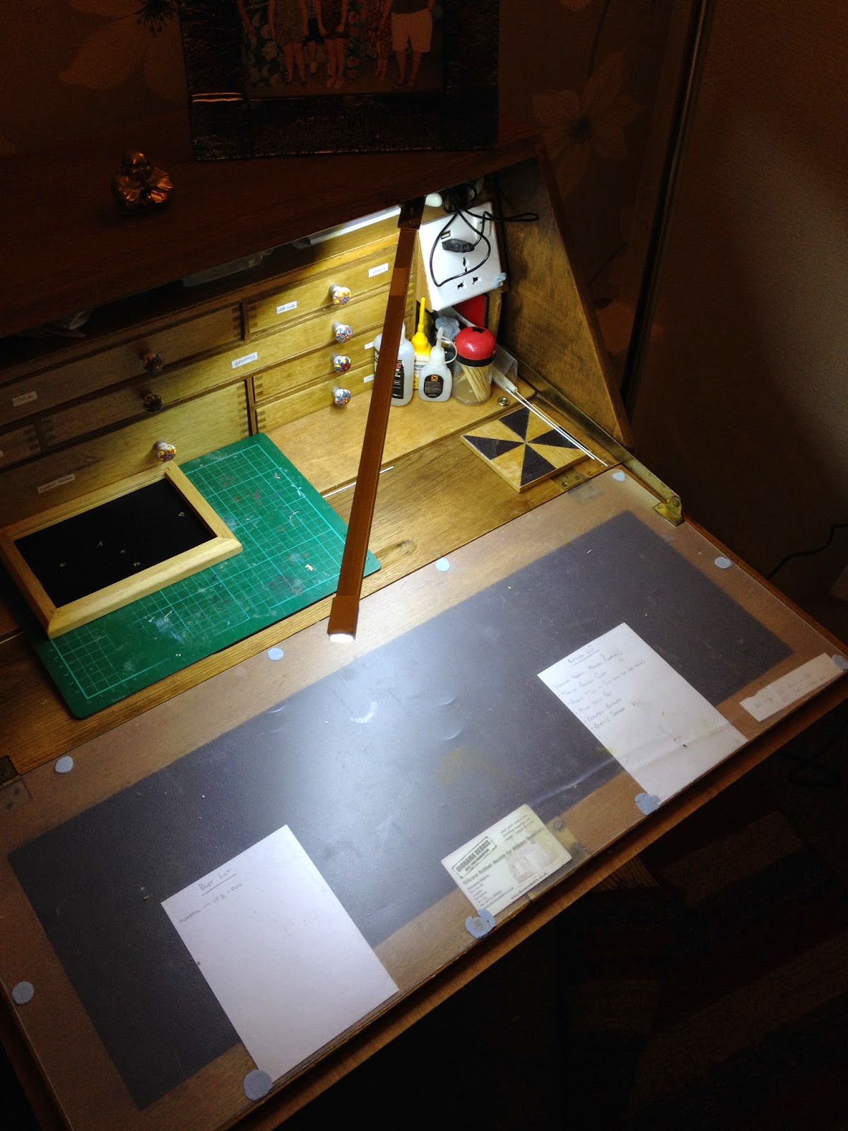 Scale Model Workbench: Restoring an old writing bureau for a new workbench