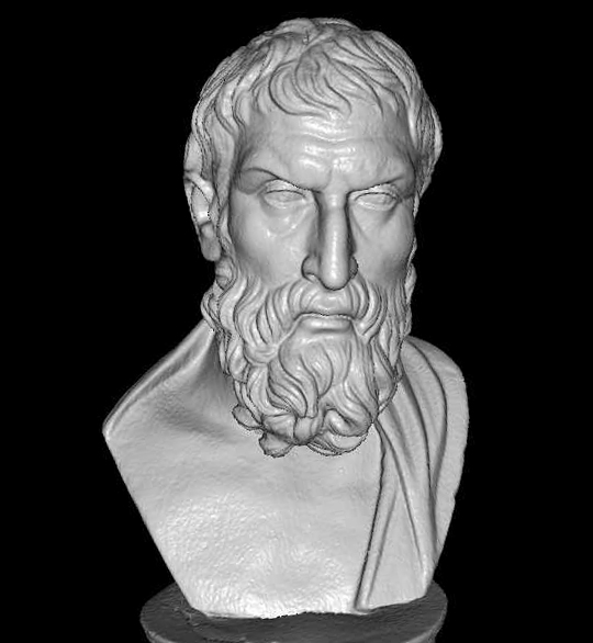 SKULPTUR OG KUNST: "Epikur" - en glad filosof