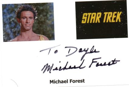 Kiwiautogal's Autographs: Michael Forest