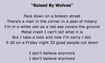 free to find truth: 33 62 | Raised By Wolves, U2 Song From 'Songs of ...