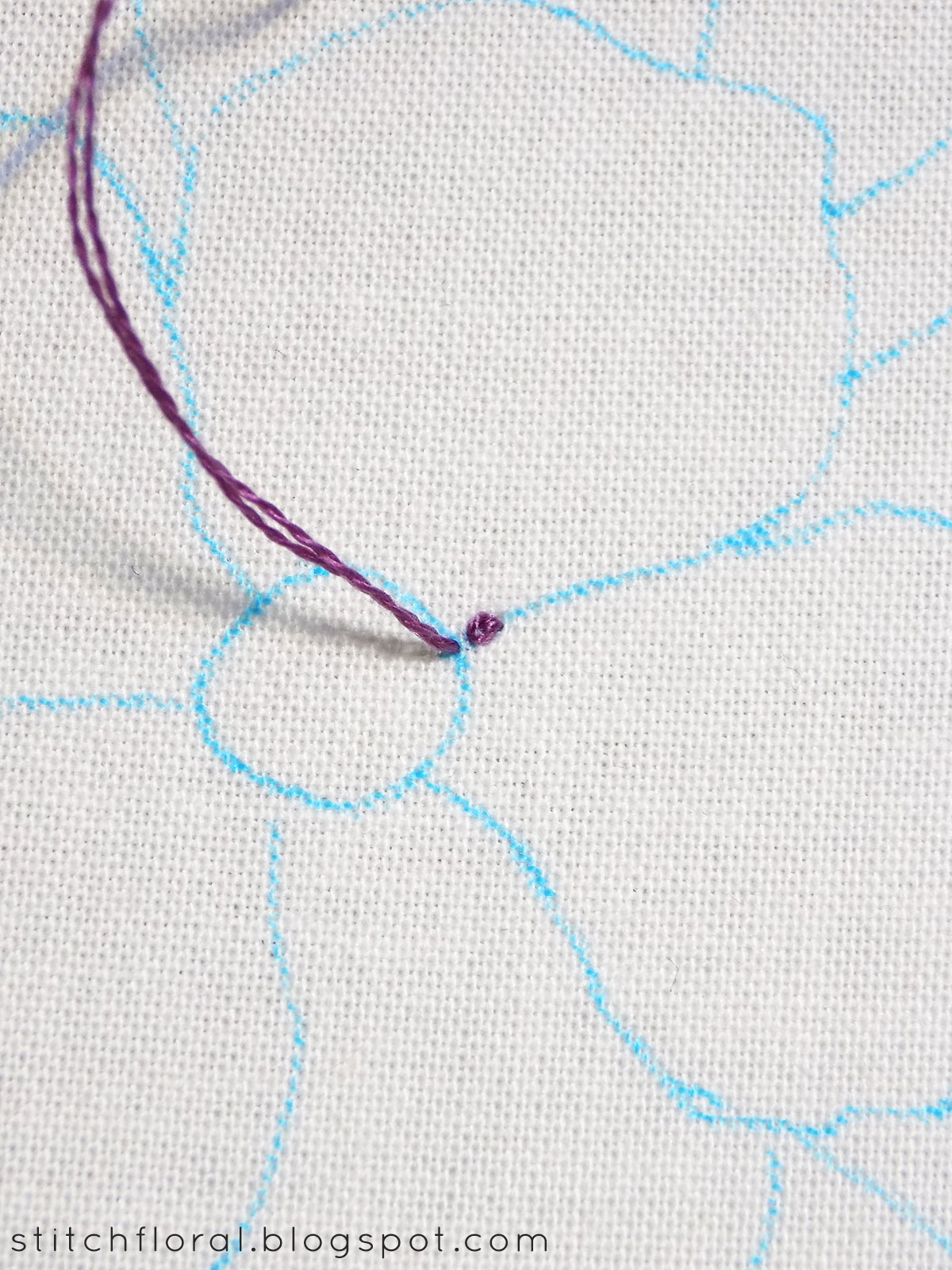 5 ways to start thread in hand embroidery - Stitch Floral