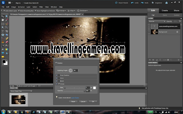 How to create Blended Text effect in Adobe Photoshop Elements ...
