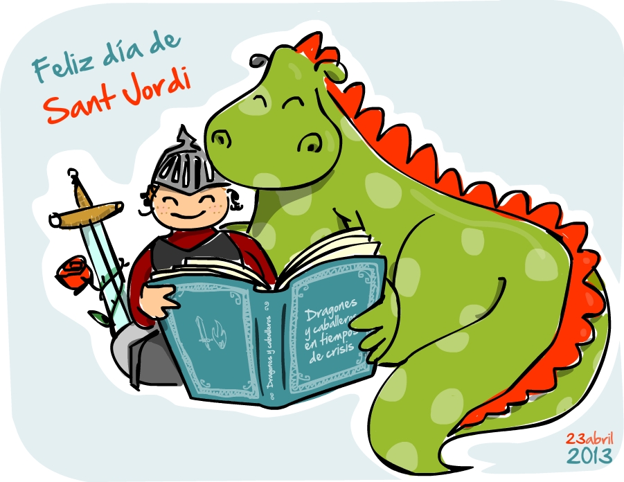 Nevando palabras...: SANT JORDI- LEYENDA+ BOOK TAG