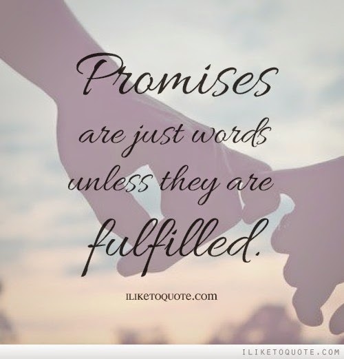 Living In Grace Blog: Fulfilling a promise