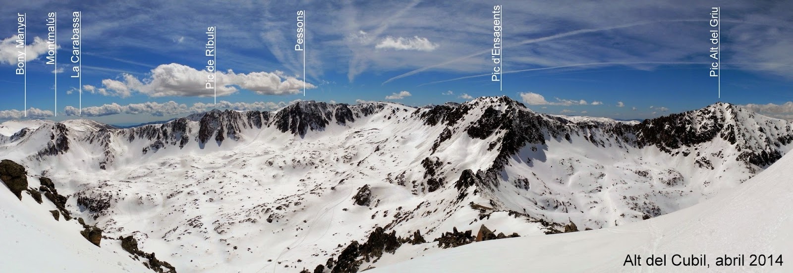 Blog de muntanya: Pic Alt del Cubil (2.833 m) amb esquís