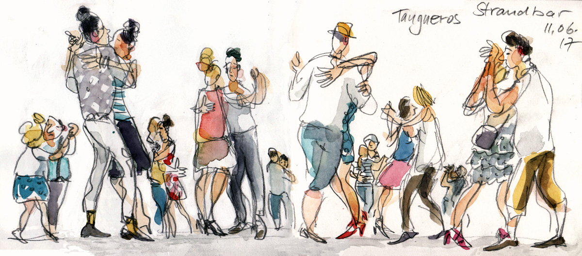 Detlef Surrey Skizzenblog: Sonntagsskizzen (12/2017) - Tangueros am ...