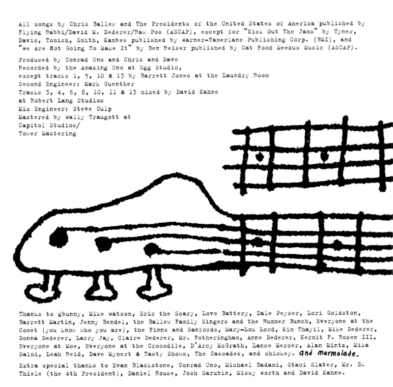 super groovy delicious bite: the presidents of the united states of america