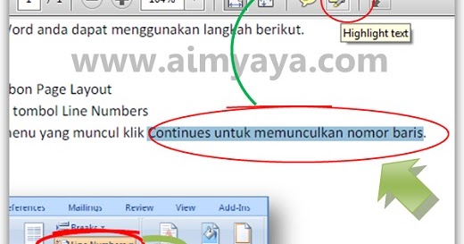 Cara Highlight Pdf