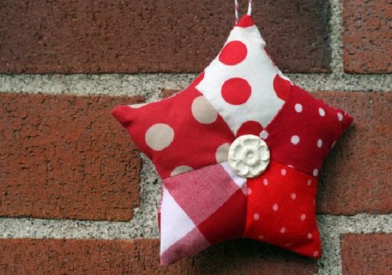 Patchwork Star Ornaments - Free Tutorial