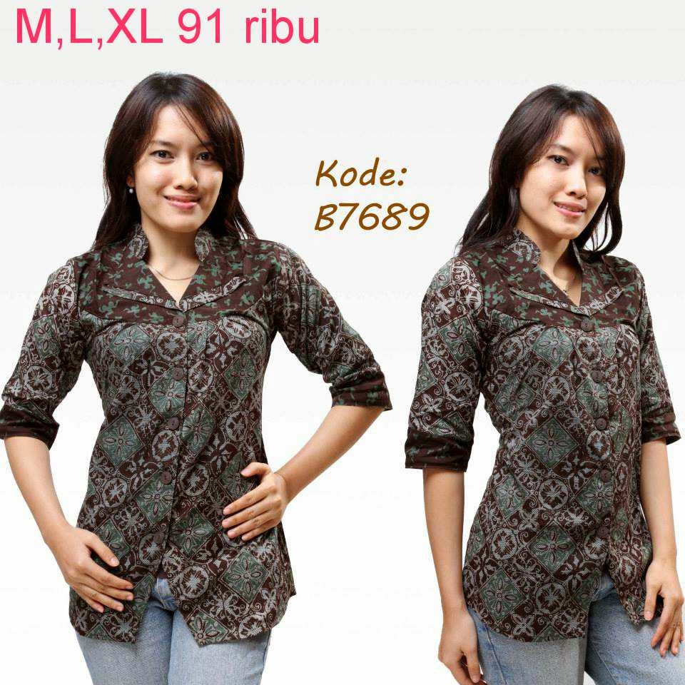 Contoh Model Baju Batik Wanita | Model Baju Batik