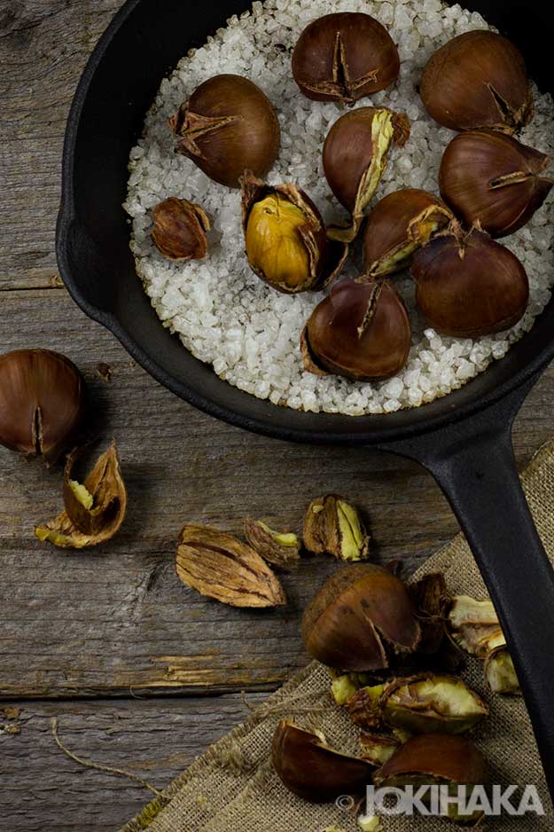 Paahdetut kastanjat - Kamera ja Kauha | Ruokaa ja Ruokakuvausta