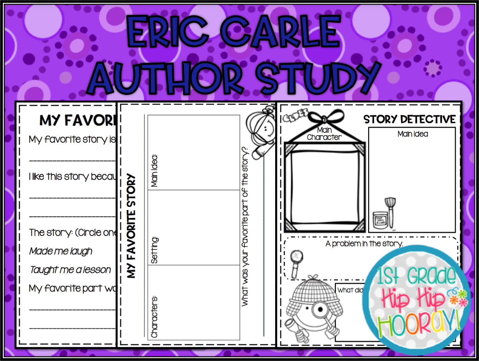 1st Grade Hip Hip Hooray!: Eric Carle Author Study