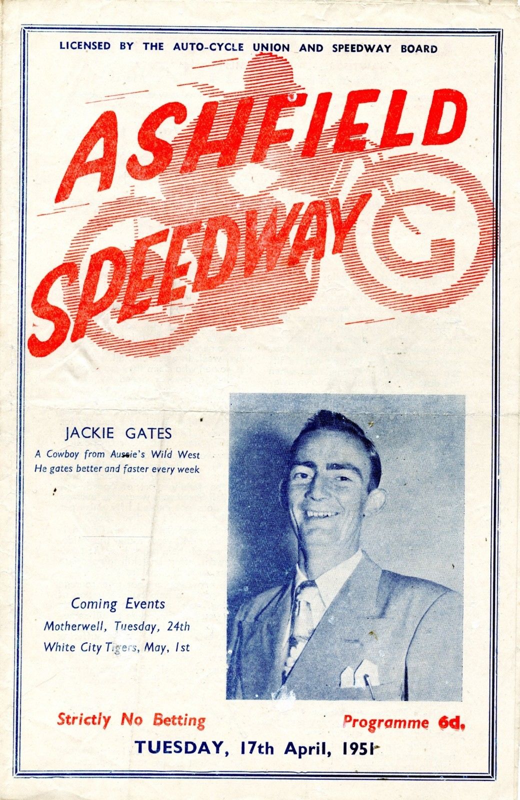 Speedway Archive: Edinburgh vs Fleetwood 14/04/1951