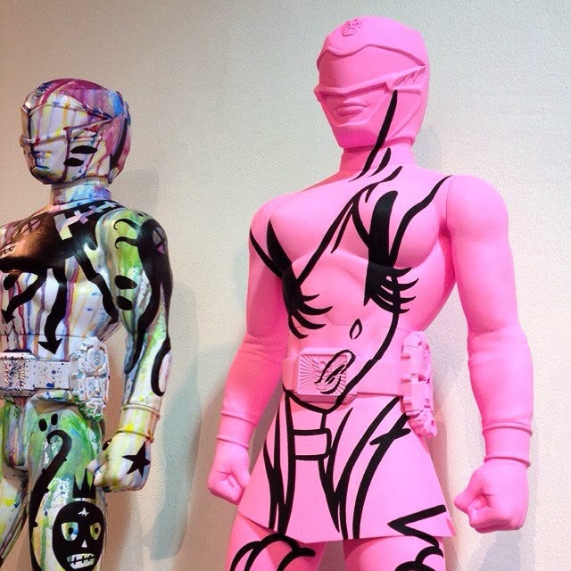 Custom Previews / Toy Retrospective / Mural by Meggs for "20 Rangers ...