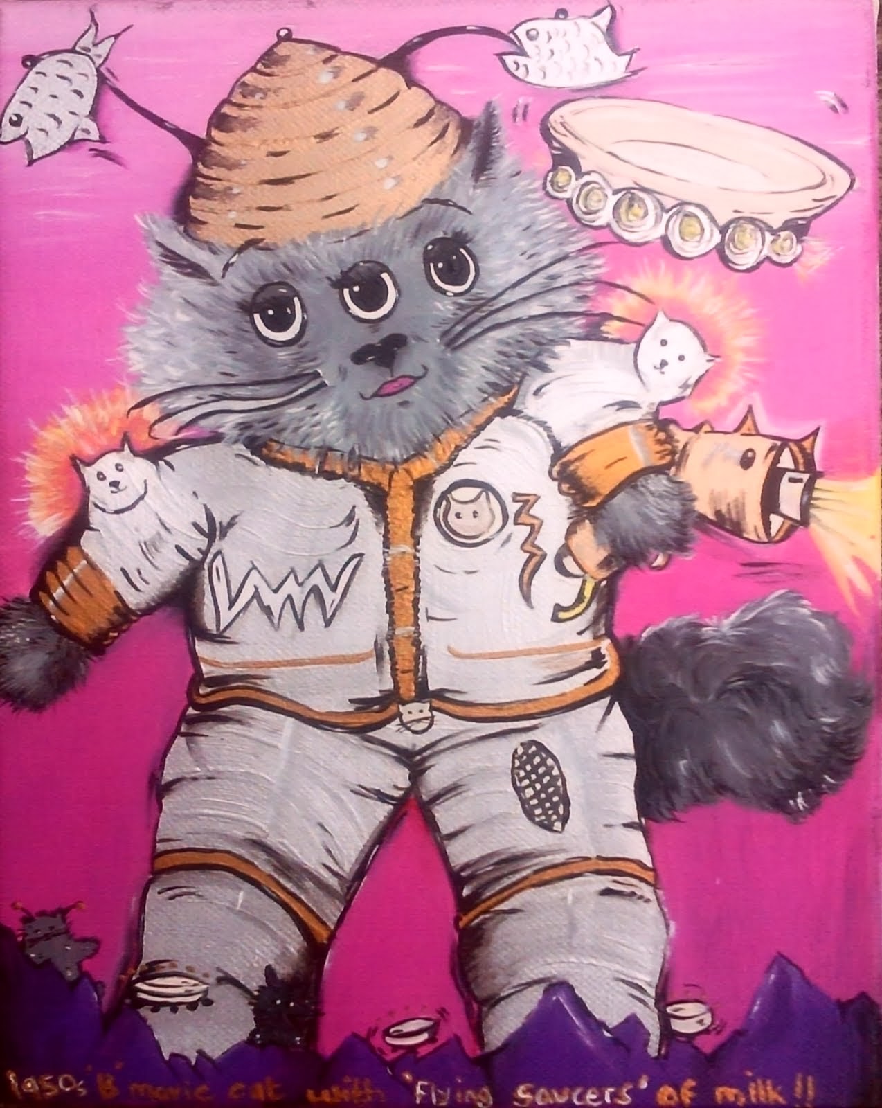 World of Wacky Cat: Jasmine's Surreal Unusual Cat art!