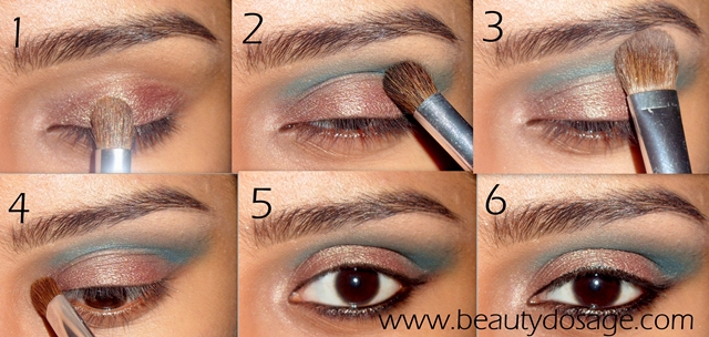 Tutorial: Easy and wearable blue cut crease eye makeup | Beauty Dosage