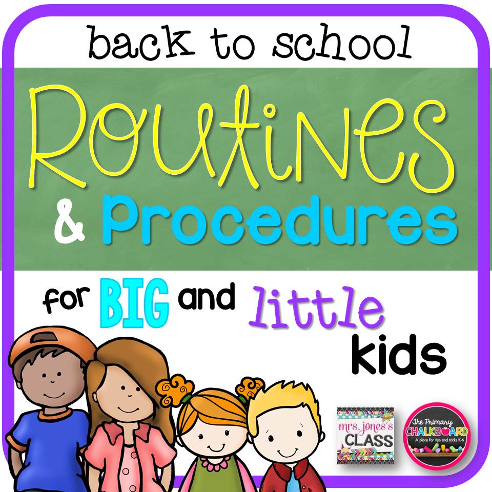 Primary Chalkboard: BTS Routines & Procedures!