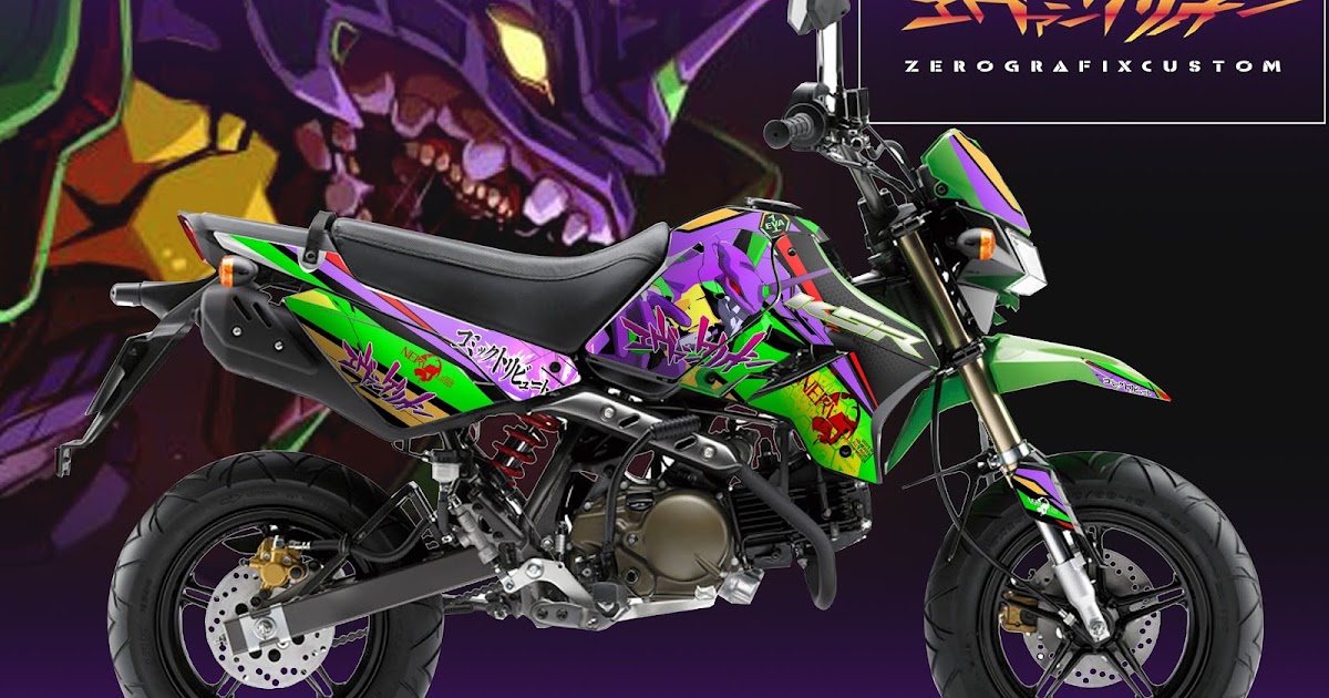 Decal Stickers Kawasaki KSR Evangalion edition