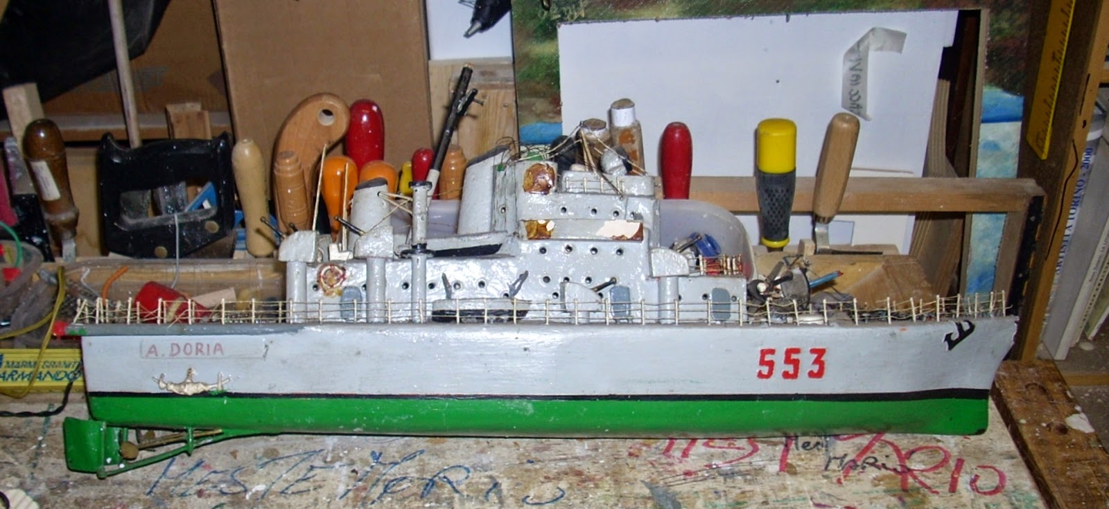 MR - NaviModellismo: Modello navale incrociatore Andrea Doria 553
