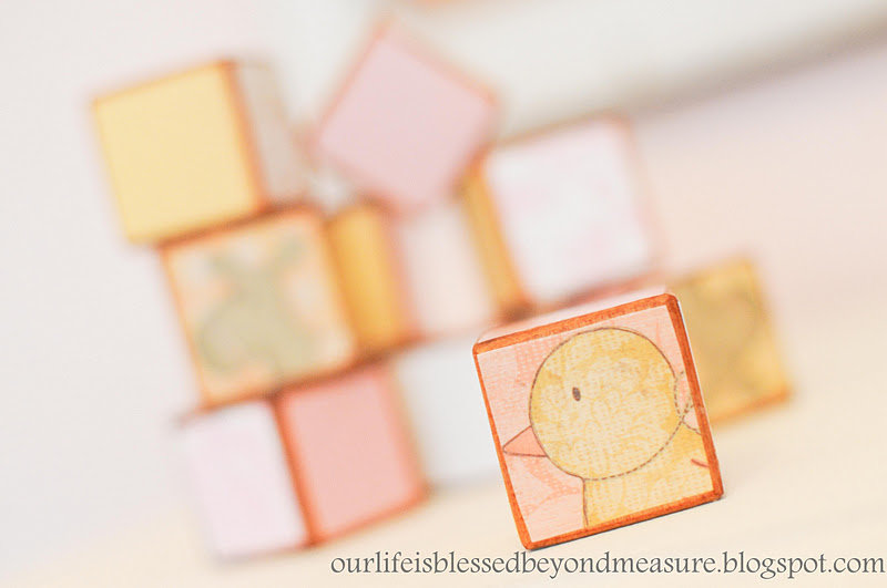 Blessed Beyond Measure: DIY Wooden Nursery Blocks