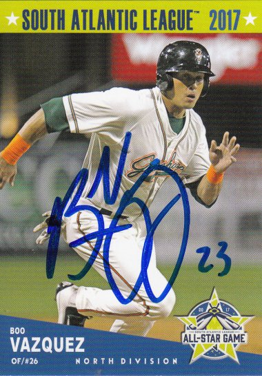 Daily Autograph: Boo Vazquez