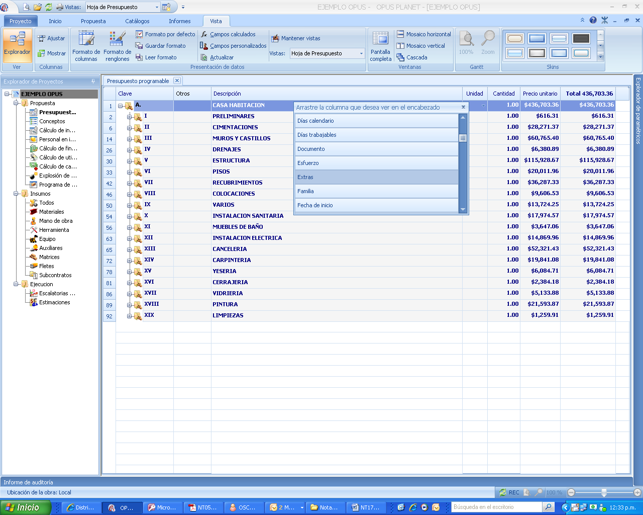 OPUS PLANET: Software de Precios Unitarios, Presupuestos y Control de ...