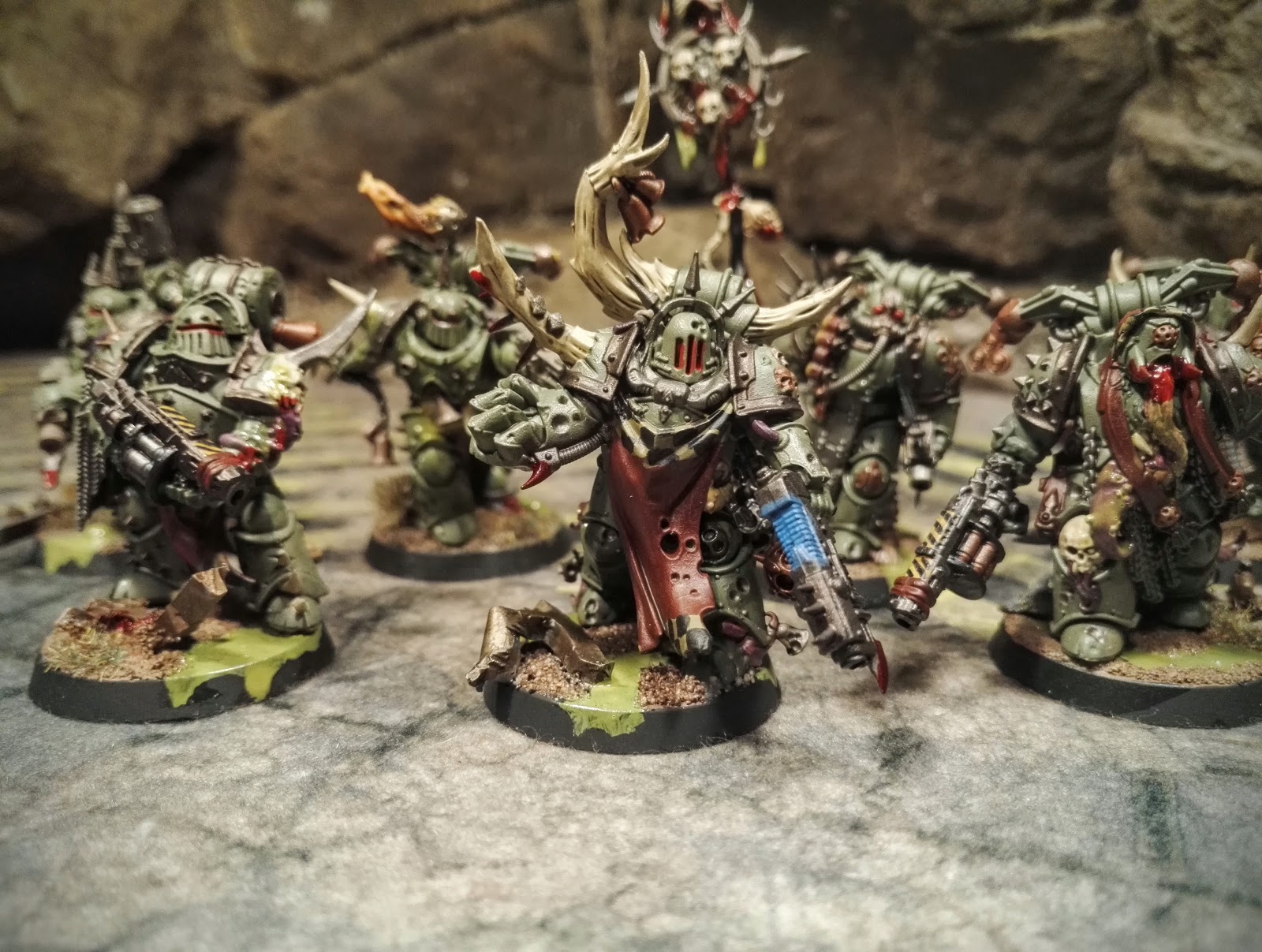 Bloodbeard's Garage: 40k: Death Guard 1st Marine Squad