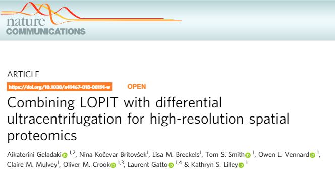 News in Proteomics Research: LOPIT-DC: Subcellular proteomics returns ...