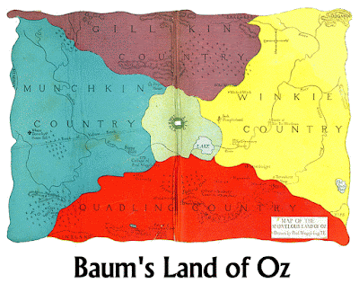 Hungry Tiger Talk: Map of Oz Monday - Oz Club Map of Oz 1962