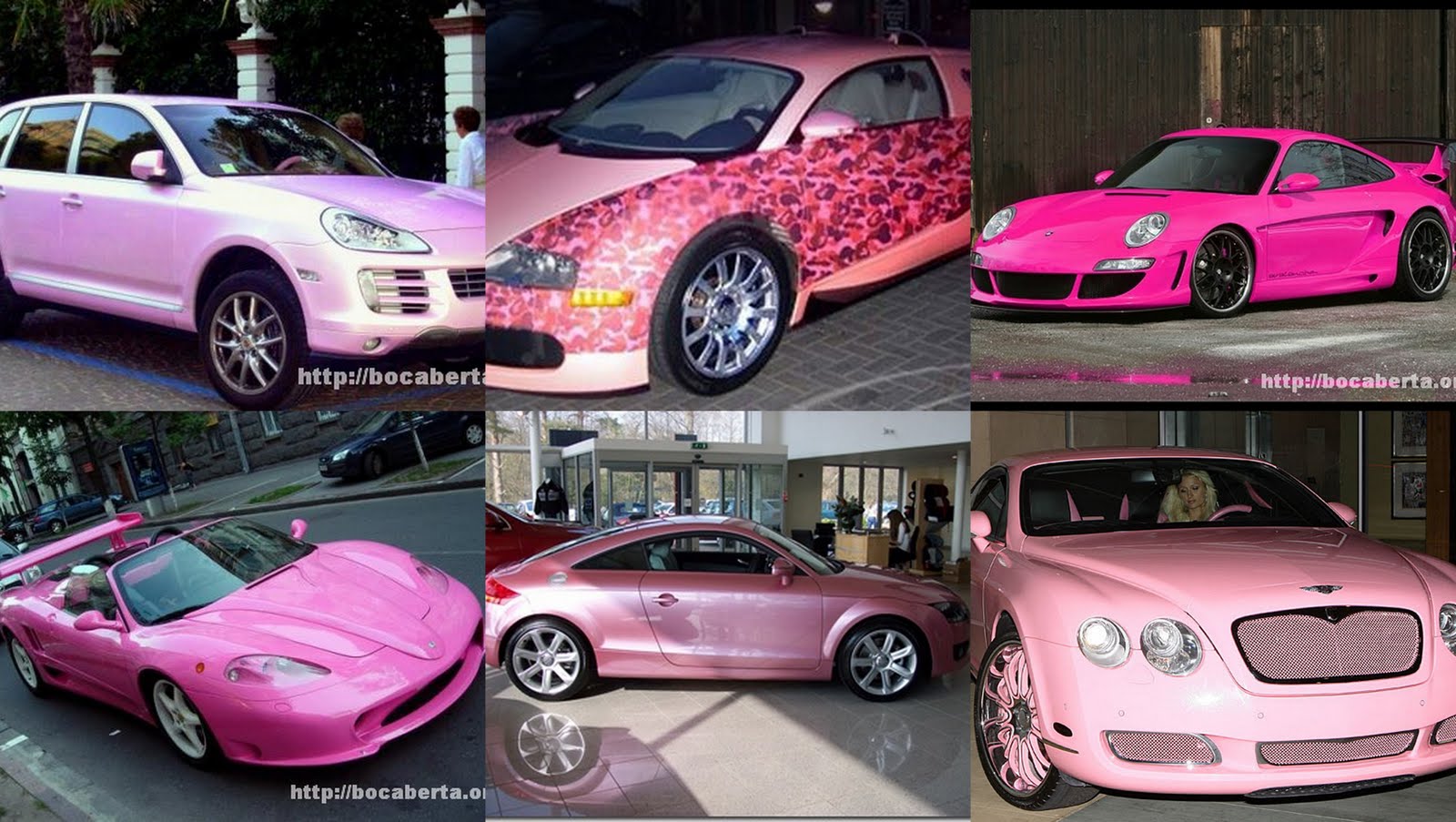 loucas por pink: CARROS COR DE ROSA