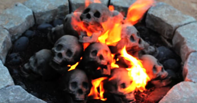 PUMPKINROT.COM: The Blog: Skull Fire Pit