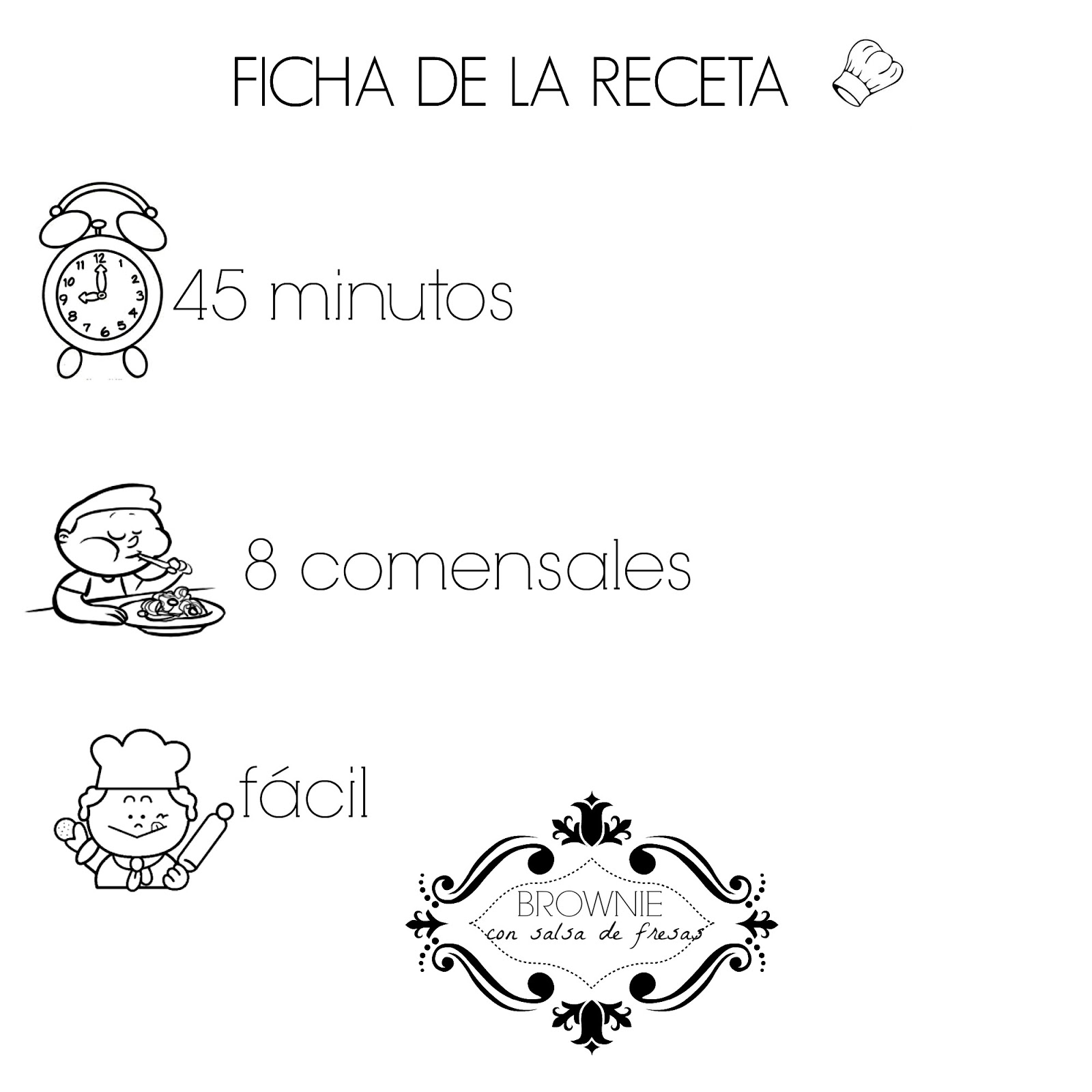 BROWNIE CON SALSA DE FRESAS | El Ágora de Ángeles