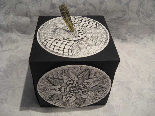 Just Tangling Along: Zentangle Exploding Box Tutorial
