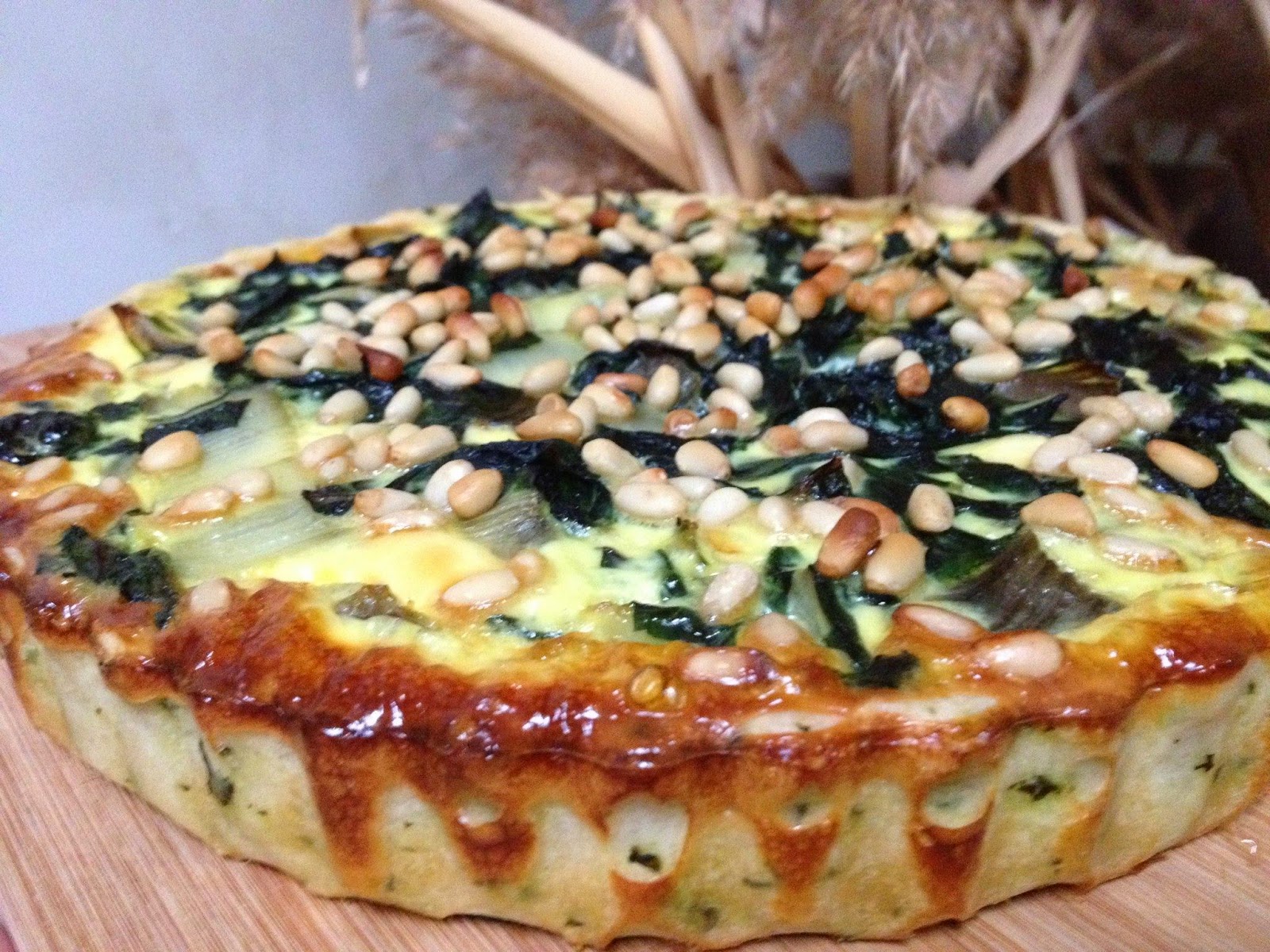 Tarte aux Blettes, vache qui rit et pignons de pins - En-K de gourmandises