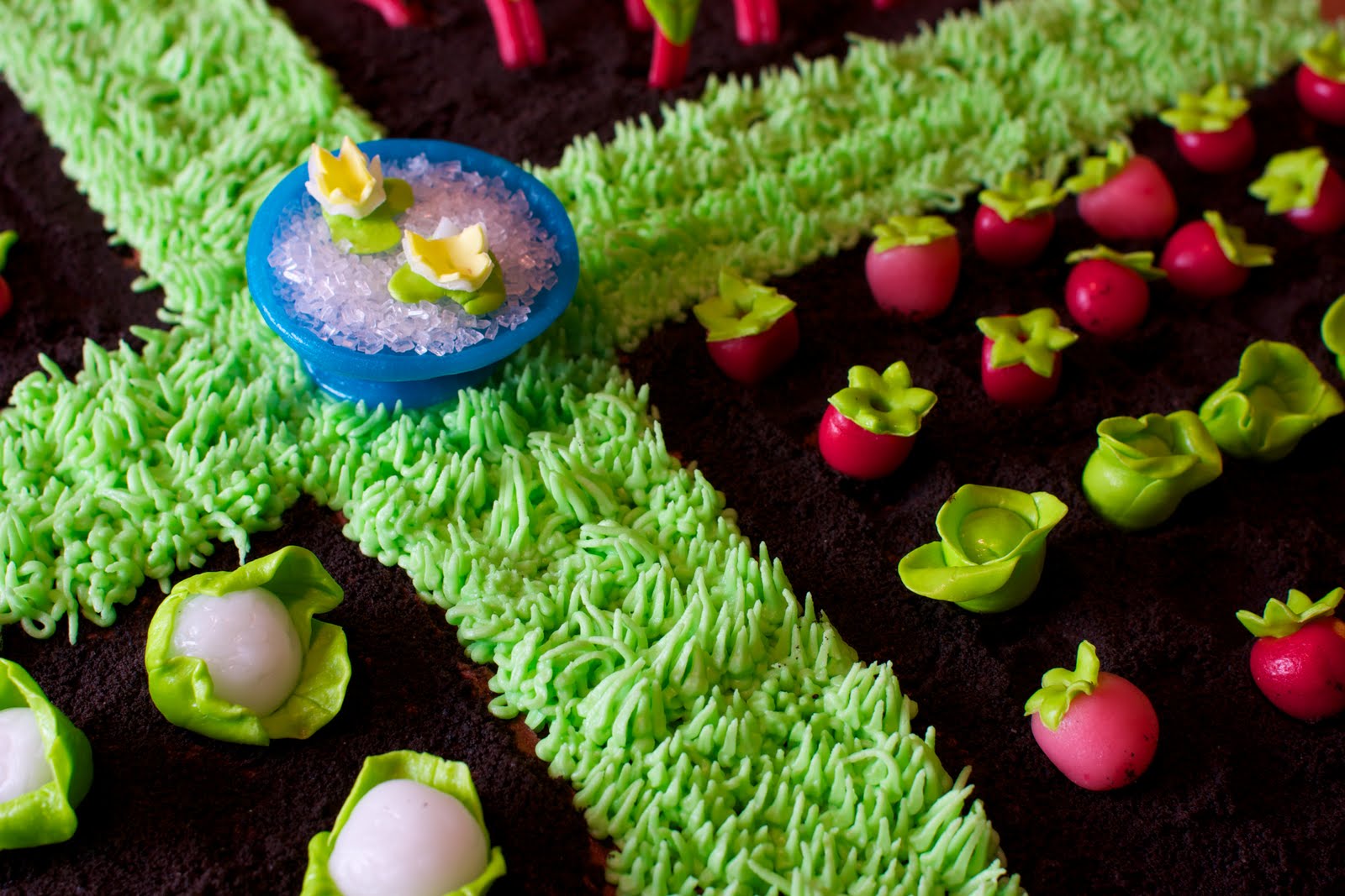 Spring Garden Cake - Speedbump Kitchen