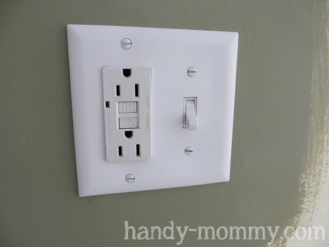 Handy Mommy: Replacing Old, Ugly Light Switches {Bathroom Makeover ...