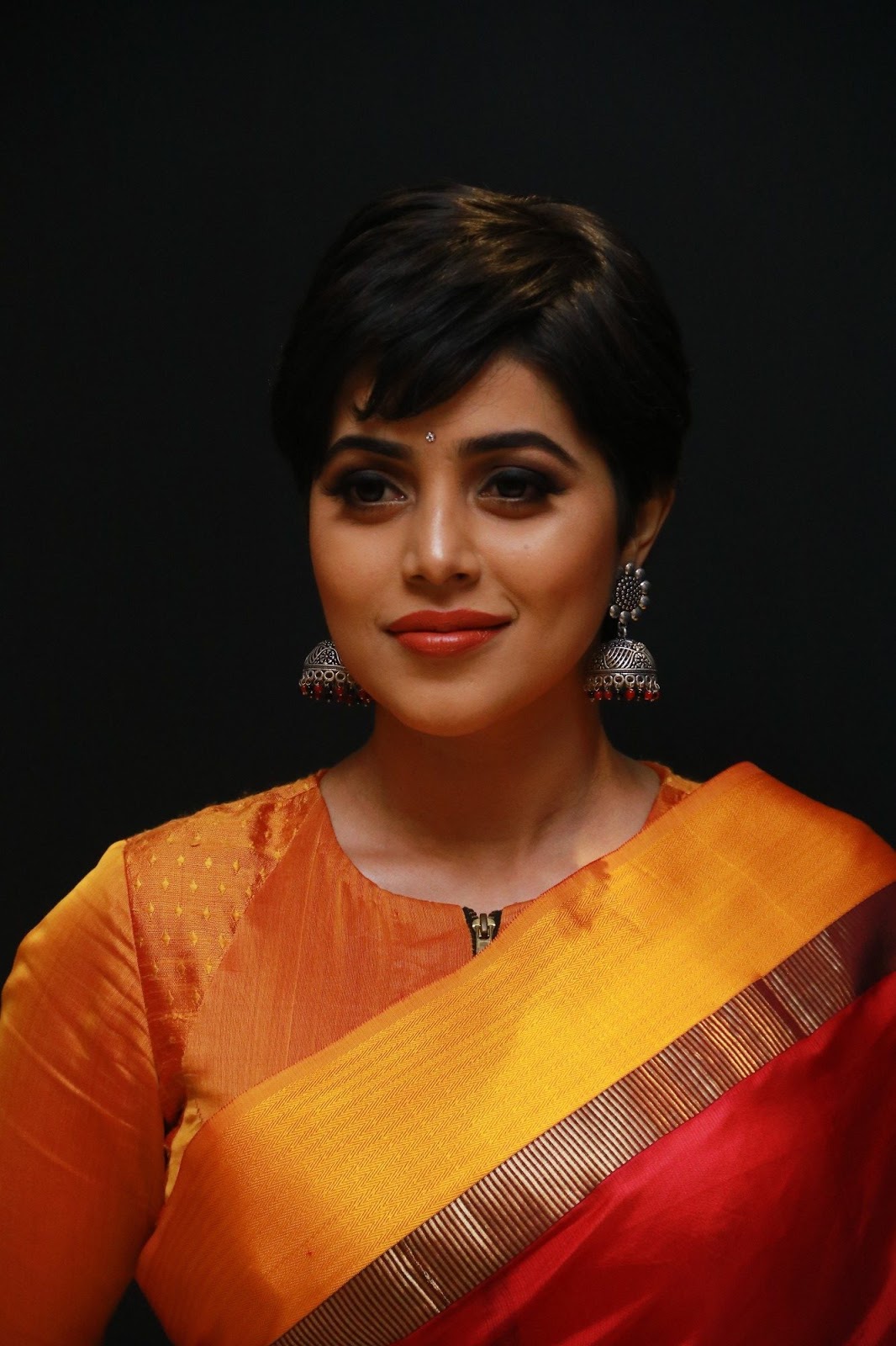 Tamil Actress Poorna Latest Saree Stills - Film Actress