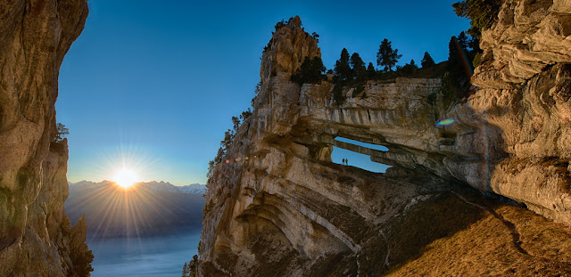 Hidden and little known places: The Tour Percée,Chartreuse Arch,French Alps