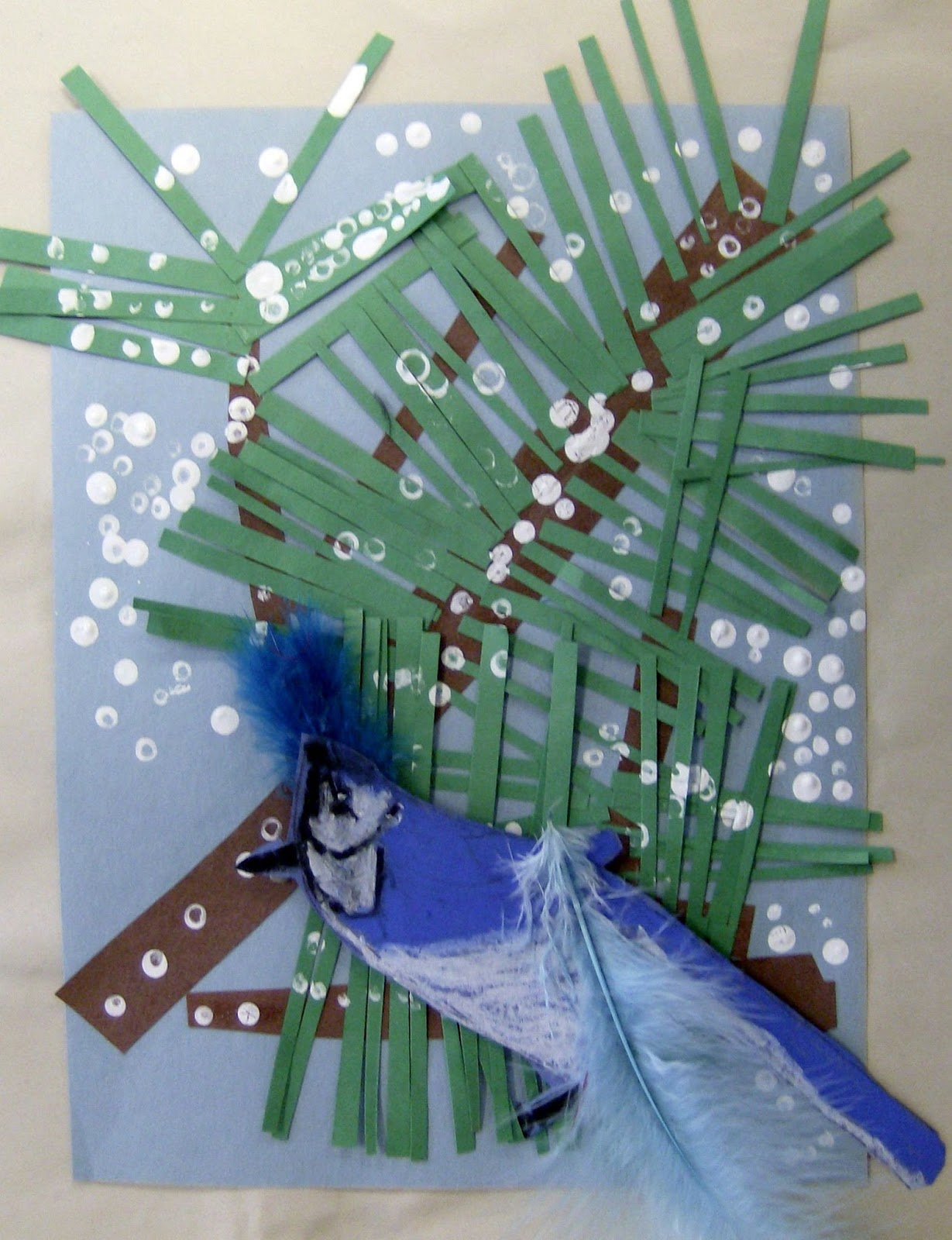 Blackfoot Art Center: Wintering Bird Collage