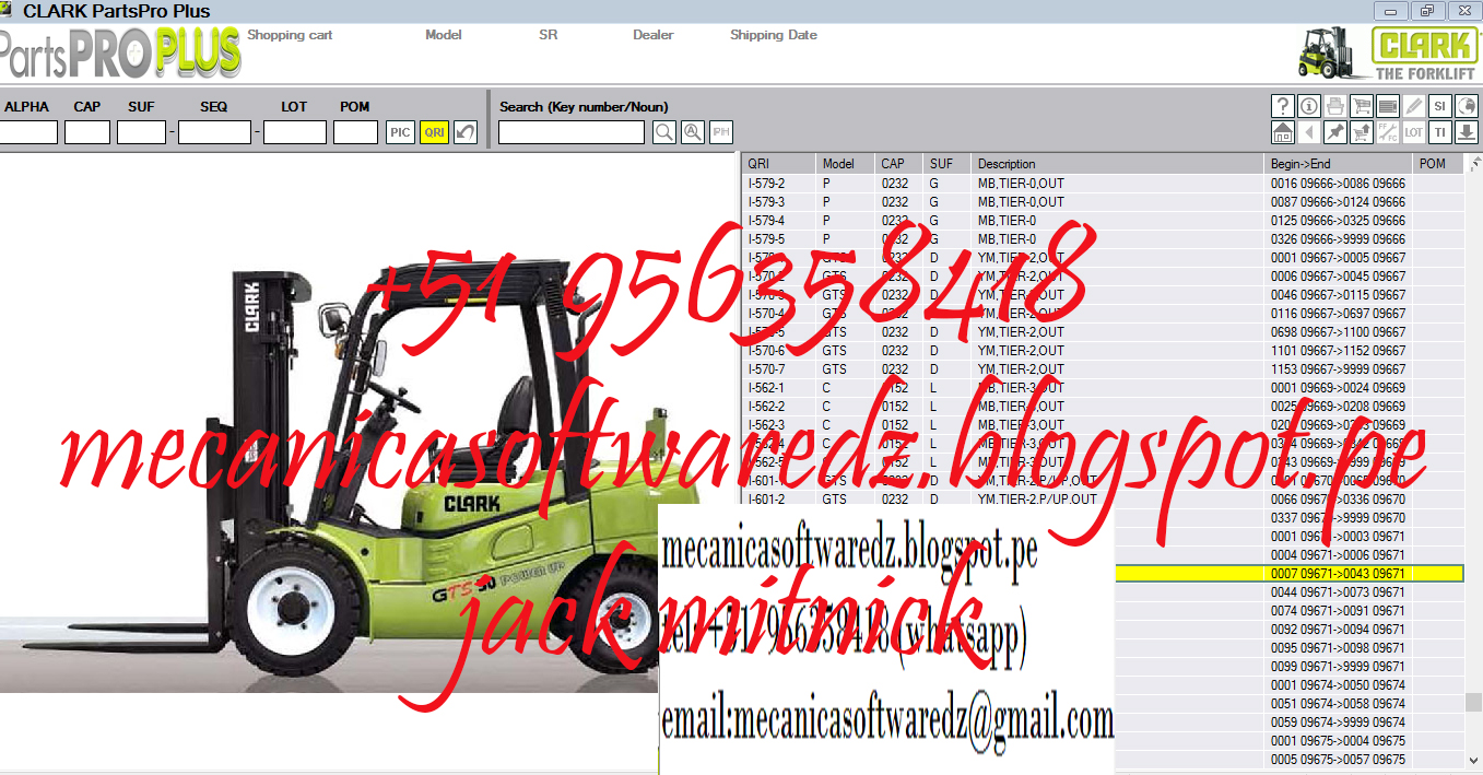BIENVENIDOS MECANICASOFTWAREDZ: SOFTWARE MONTACARGAS CLARK DE TODOS LOS ...
