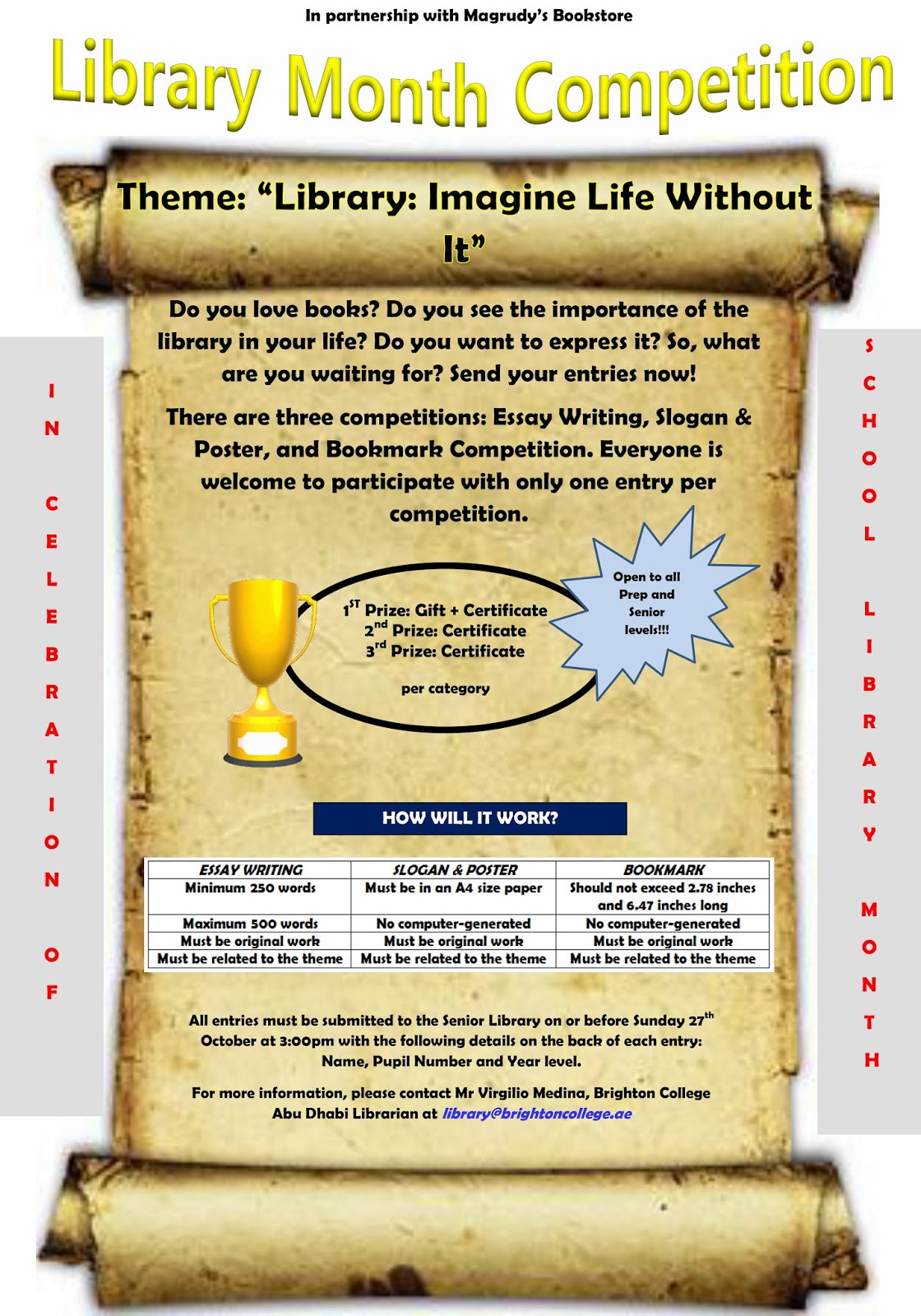 The Gallery : Library Month Competition....