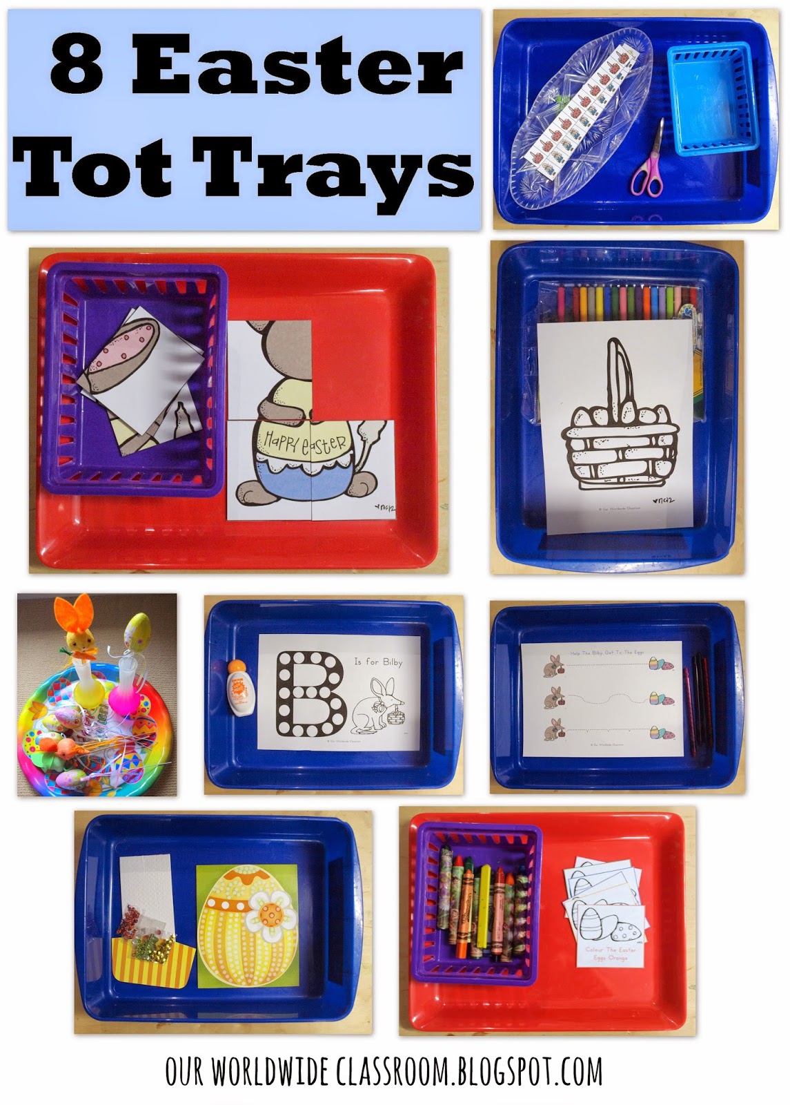 Bambino Academy Easter Themed Trays