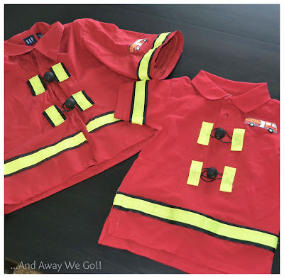 and away we go!: DIY Firefighter Costume