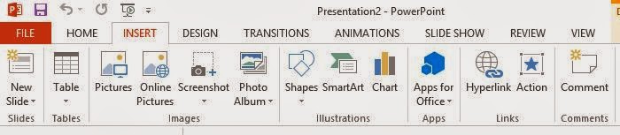 Menu Insert Microsoft PowerPoint 2013 ~ Untag Komputer Aplikasi