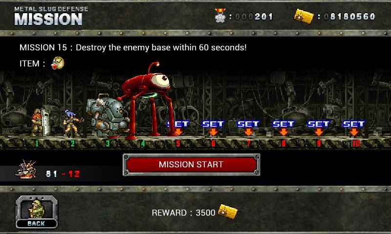 Android Gamify: Metal Slug Defense New Missions V1.4.0