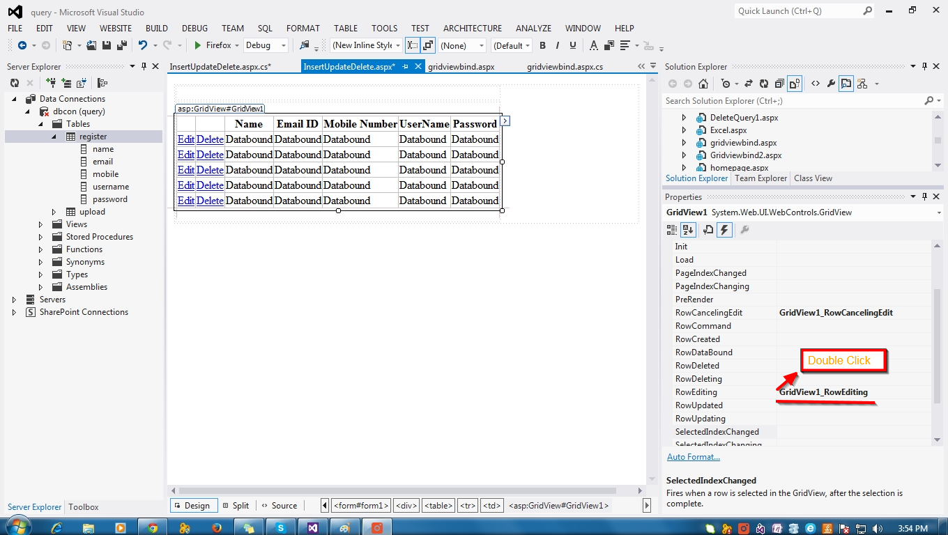 Insert,Update,Delete in GridView Using Asp.Net C# ~ ScreenShotsDrizzles