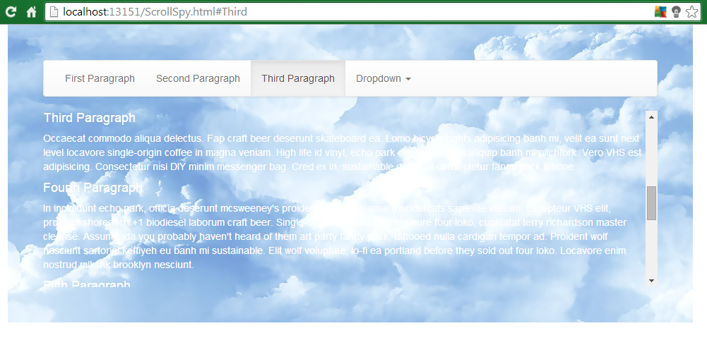 The ASP.NET MVC Club: Step by step how to create an ScrollSpy NavBar with the Twitter Bootstrap