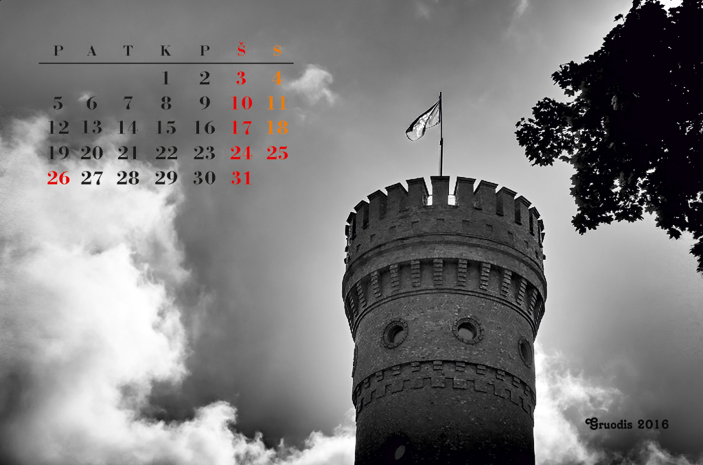 Karinė kraštotyra. Autonominiai užrašai: Kalendorius gruodžiui