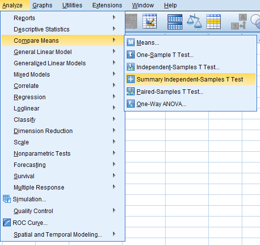 Reflections of a Data Scientist: Summary Independent-Samples T Test ...